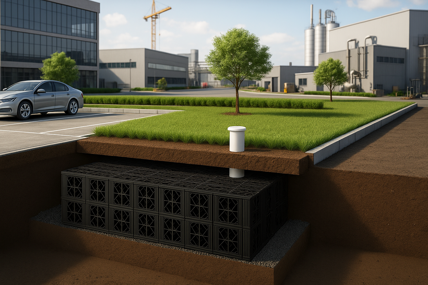 Tanques modulares de almacenamiento de agua de lluvia | SAI